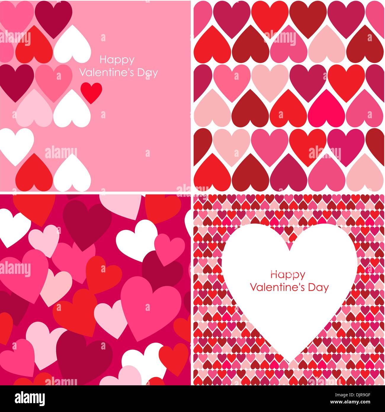 Vector set of Valentines seamless pattern Stock Vector Image & Art - Alamy