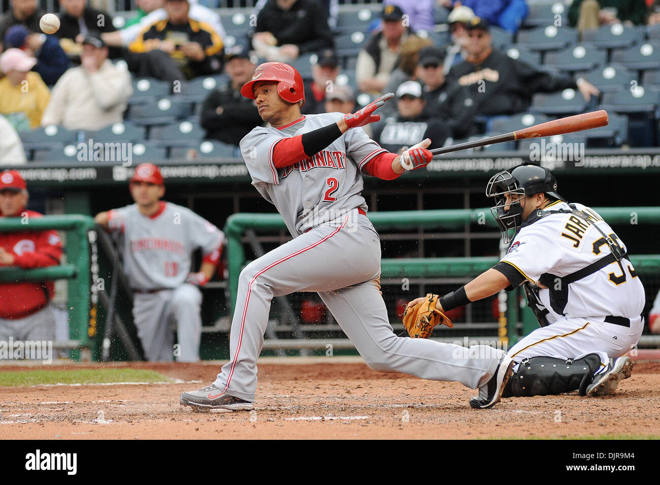 May 12, 2010 - Pittsburgh, PA, U.S - 12 May 2010: Cincinnati Reds' SS ...