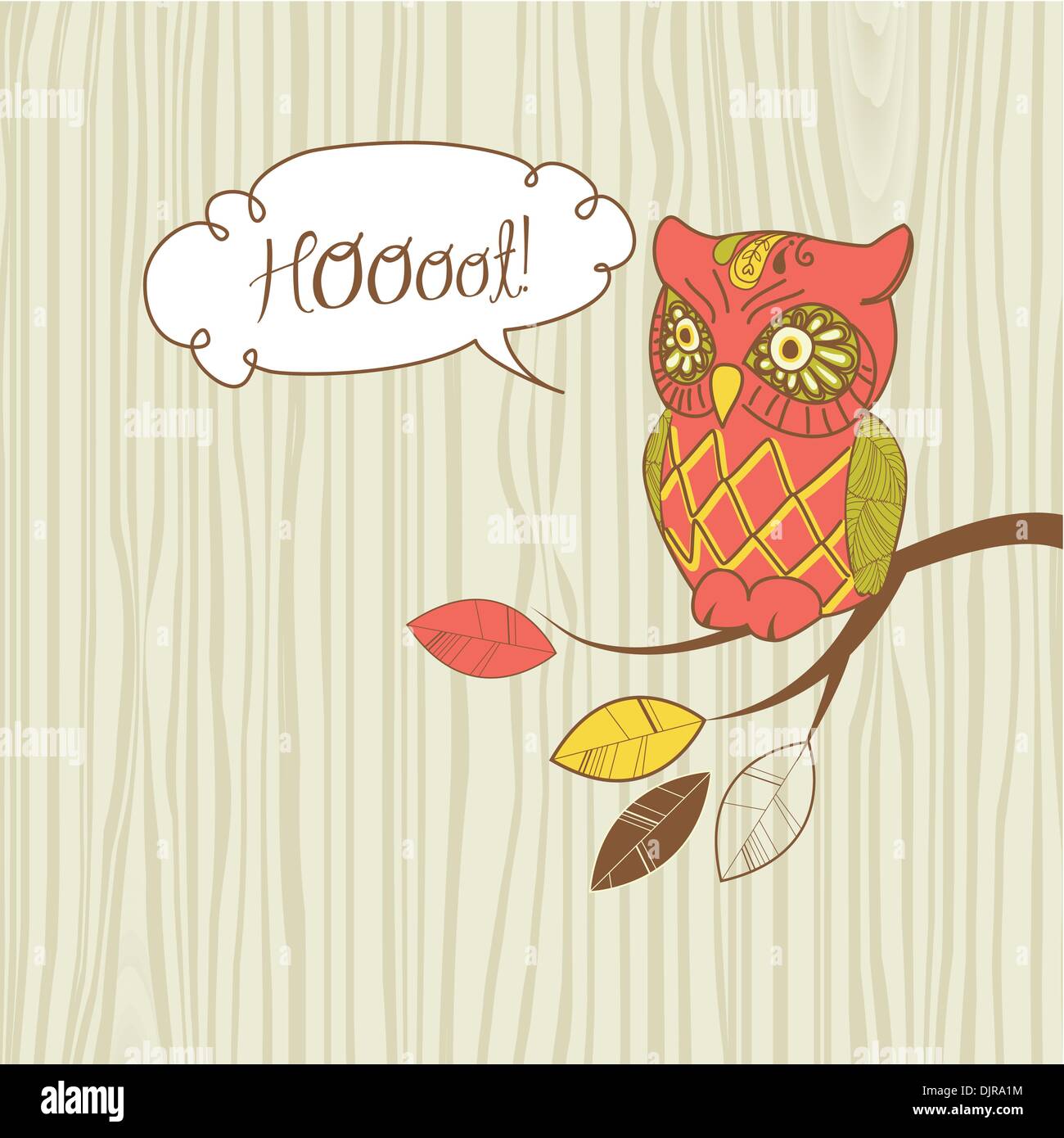 Hoot Stock Vector Images - Alamy