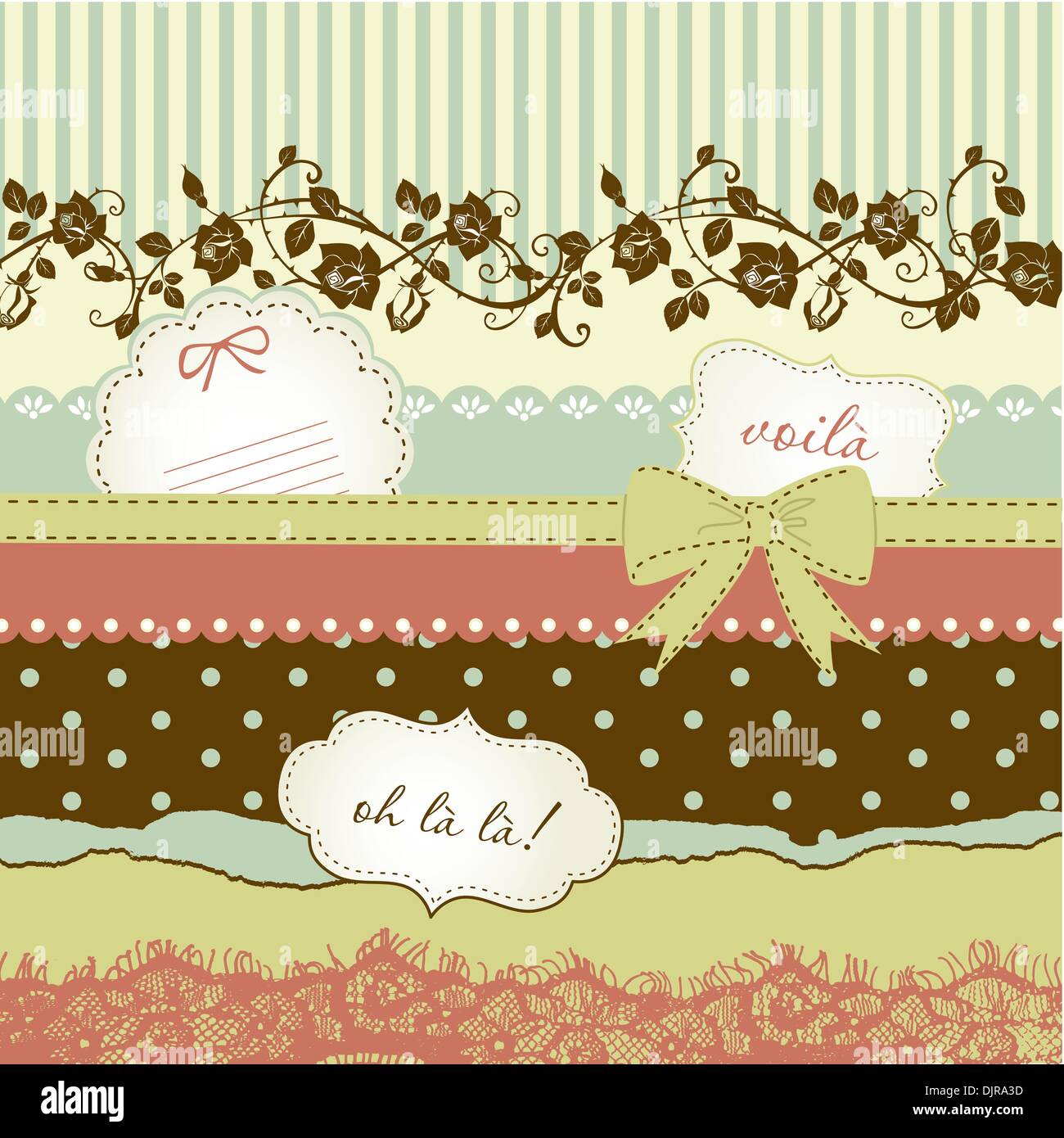 Cute pink note book Stock Vector Images - Alamy