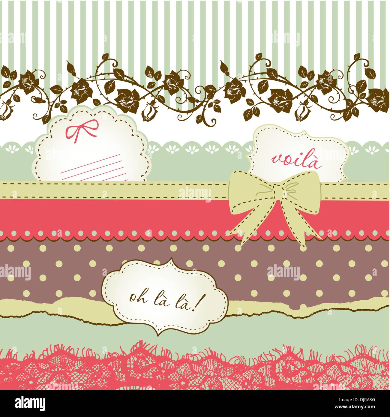 Cute scrapbook elements Stock Vector Image & Art - Alamy