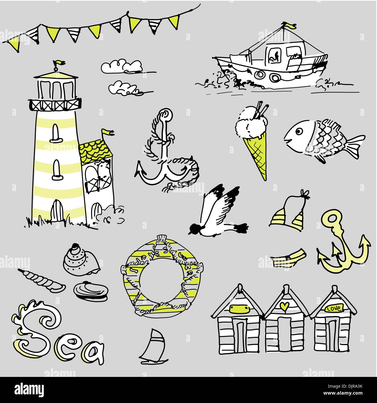 Swim flags Stock Vector Images - Alamy