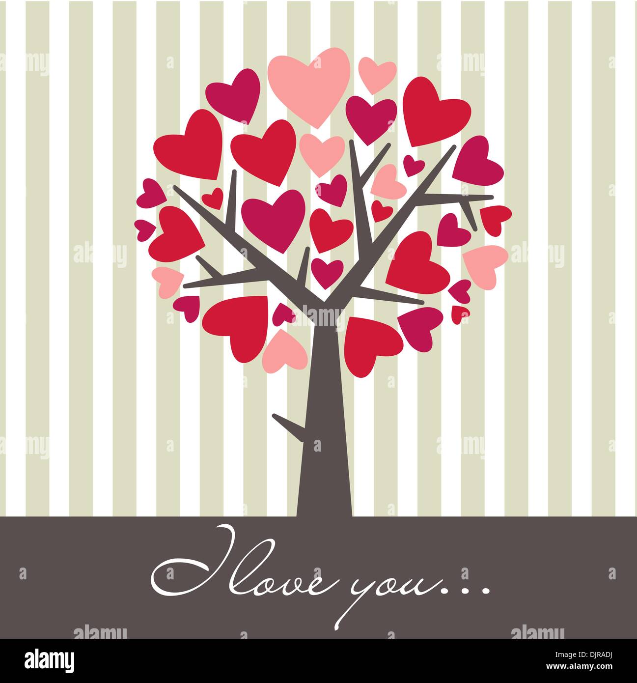 Love engagement tree Stock Vector Images - Alamy