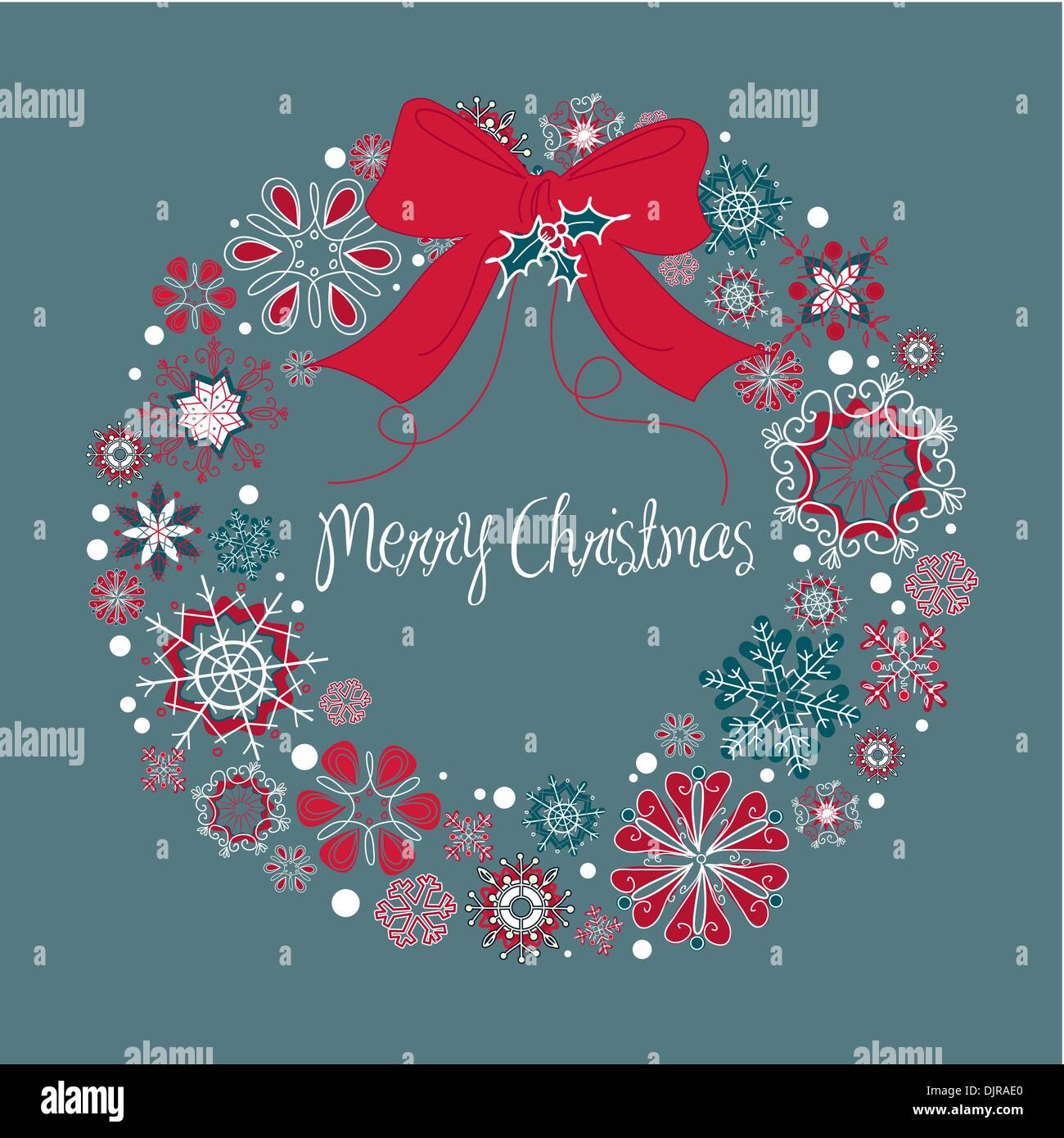 Festive wreath frame made Stock Vector Images - Alamy
