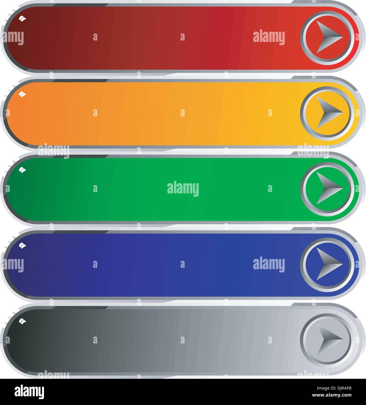 Set of color long buttons 5 Stock Vector Image & Art - Alamy