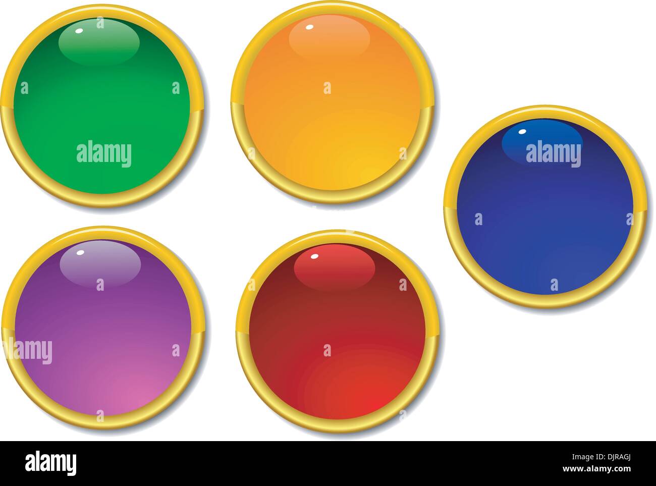 Set of color buttons 2 Stock Vector Image & Art - Alamy