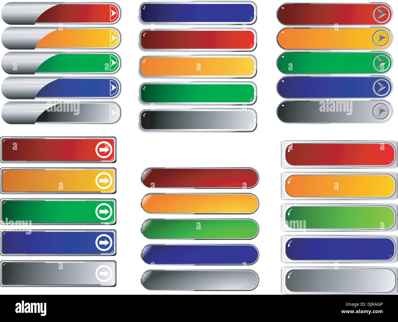 6 buttons Stock Vector Images - Alamy