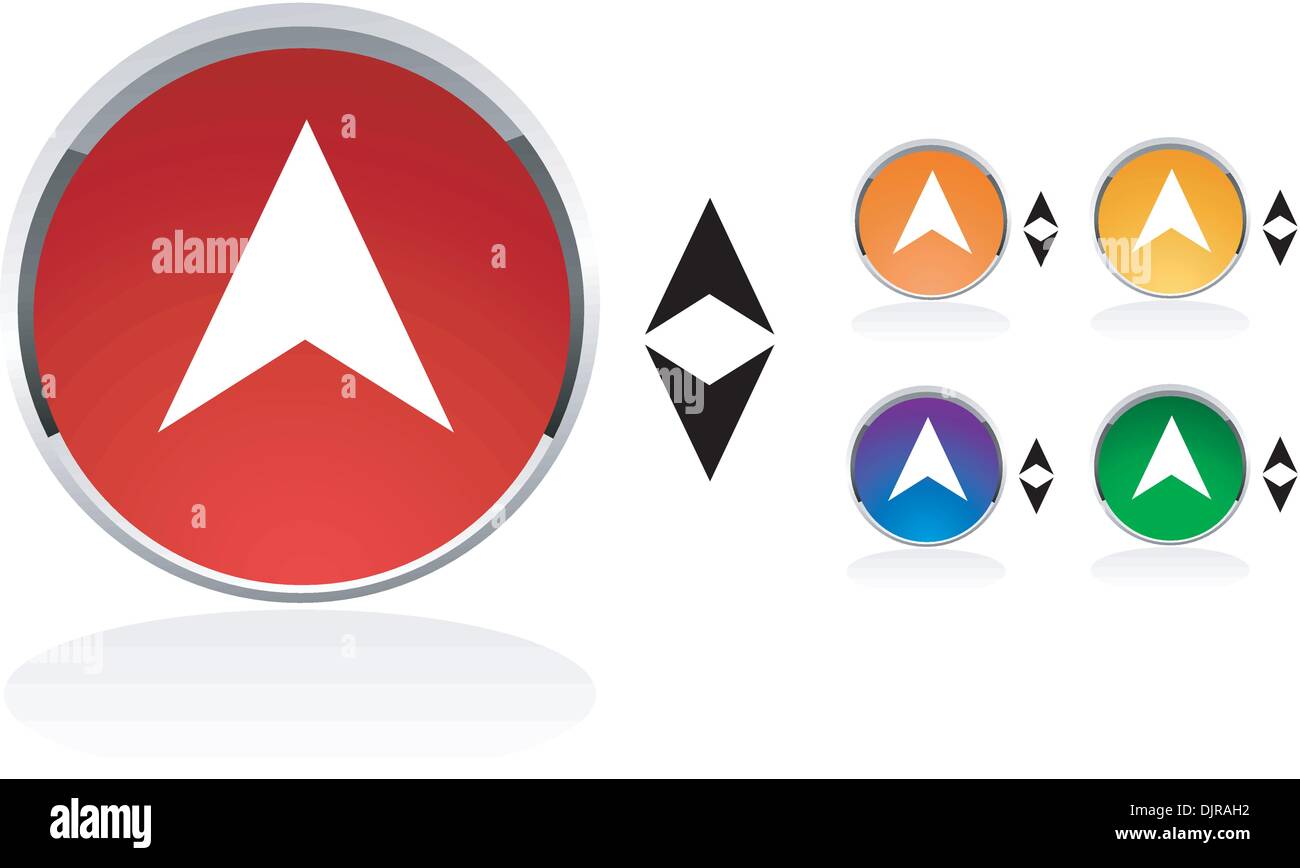Vector arrow button. Vector Stock Vector Image & Art - Alamy