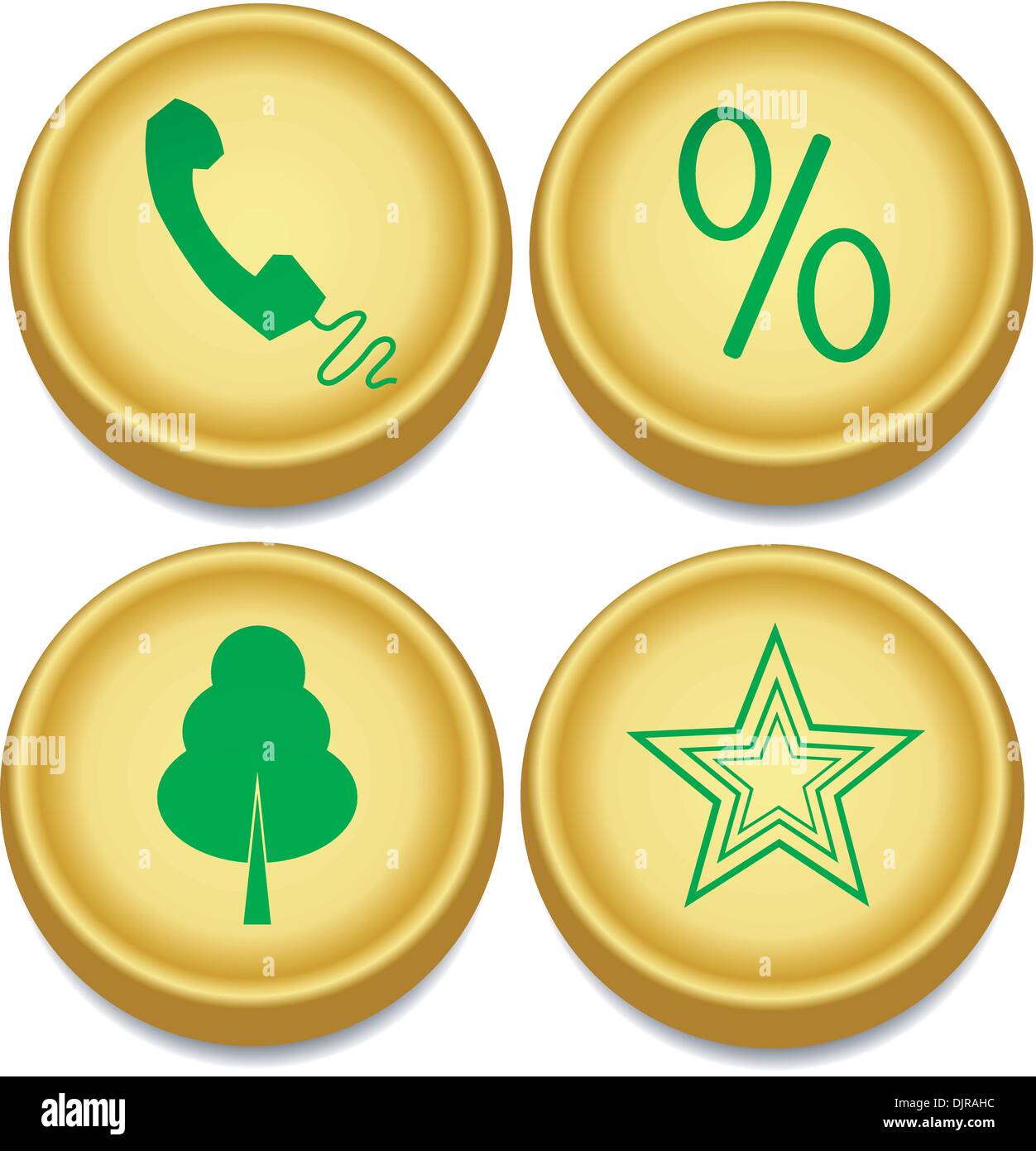 Vector illustration of buttons Stock Vector Image & Art - Alamy