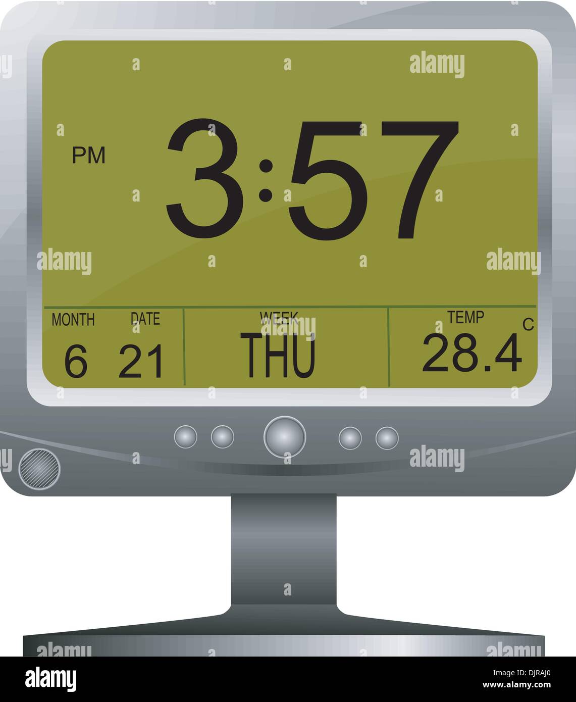 Vector electronic clock Stock Vector Image & Art - Alamy