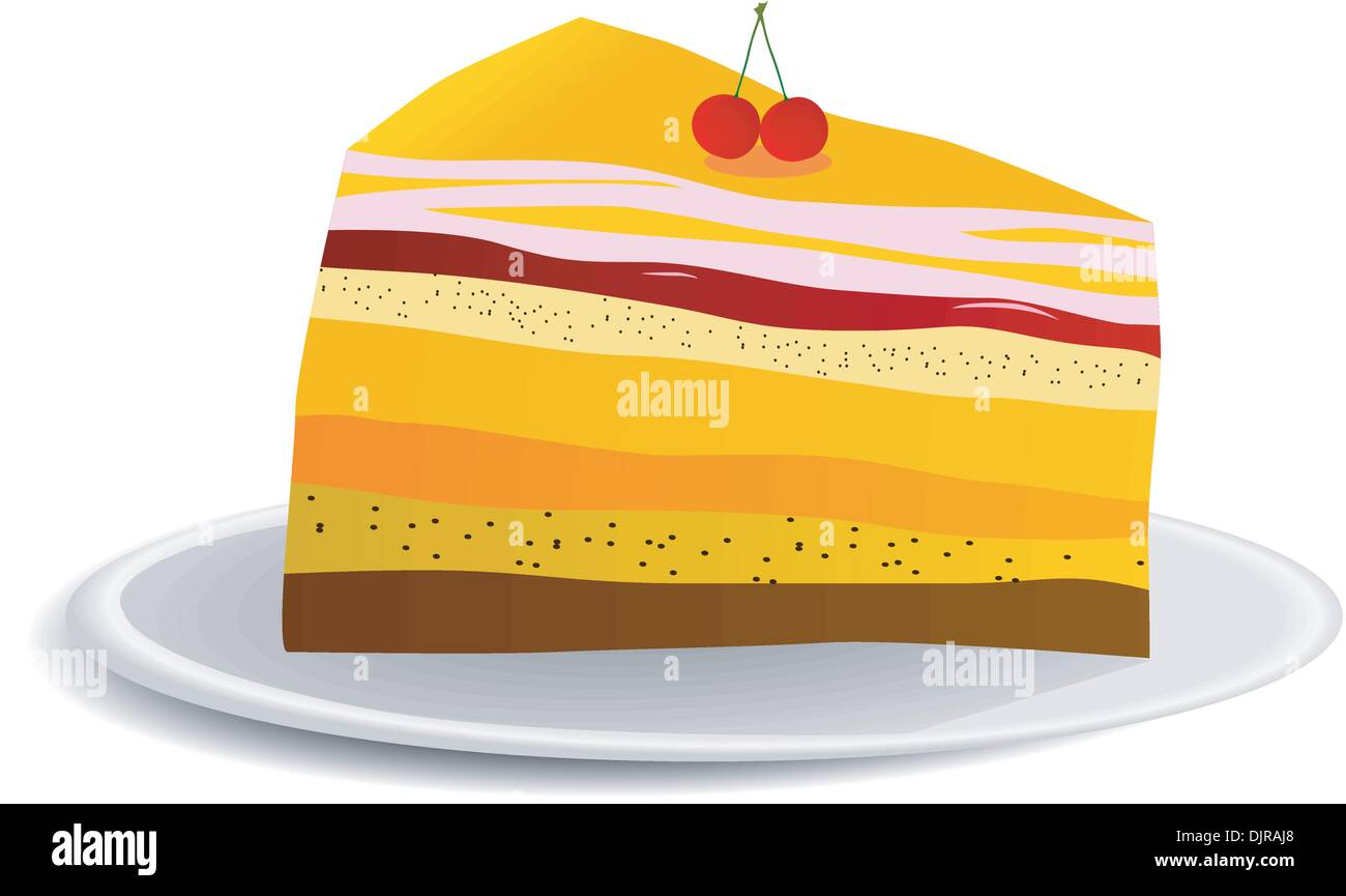 Piece tasty homemade apple Stock Vector Images - Alamy