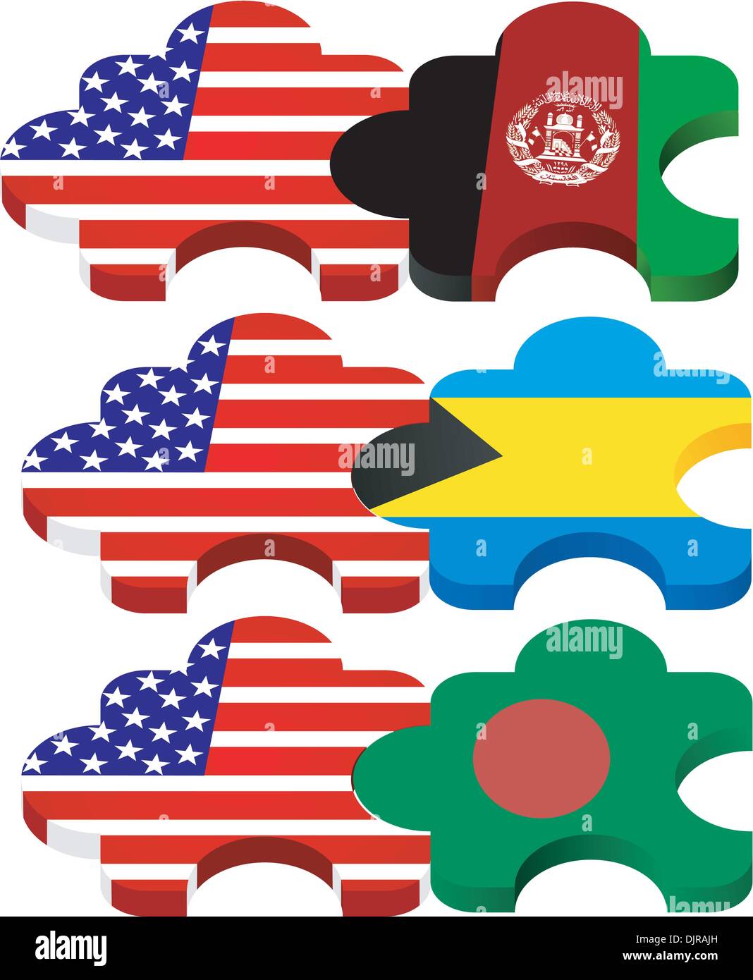 Afghanistan united states flag Stock Vector Images - Alamy