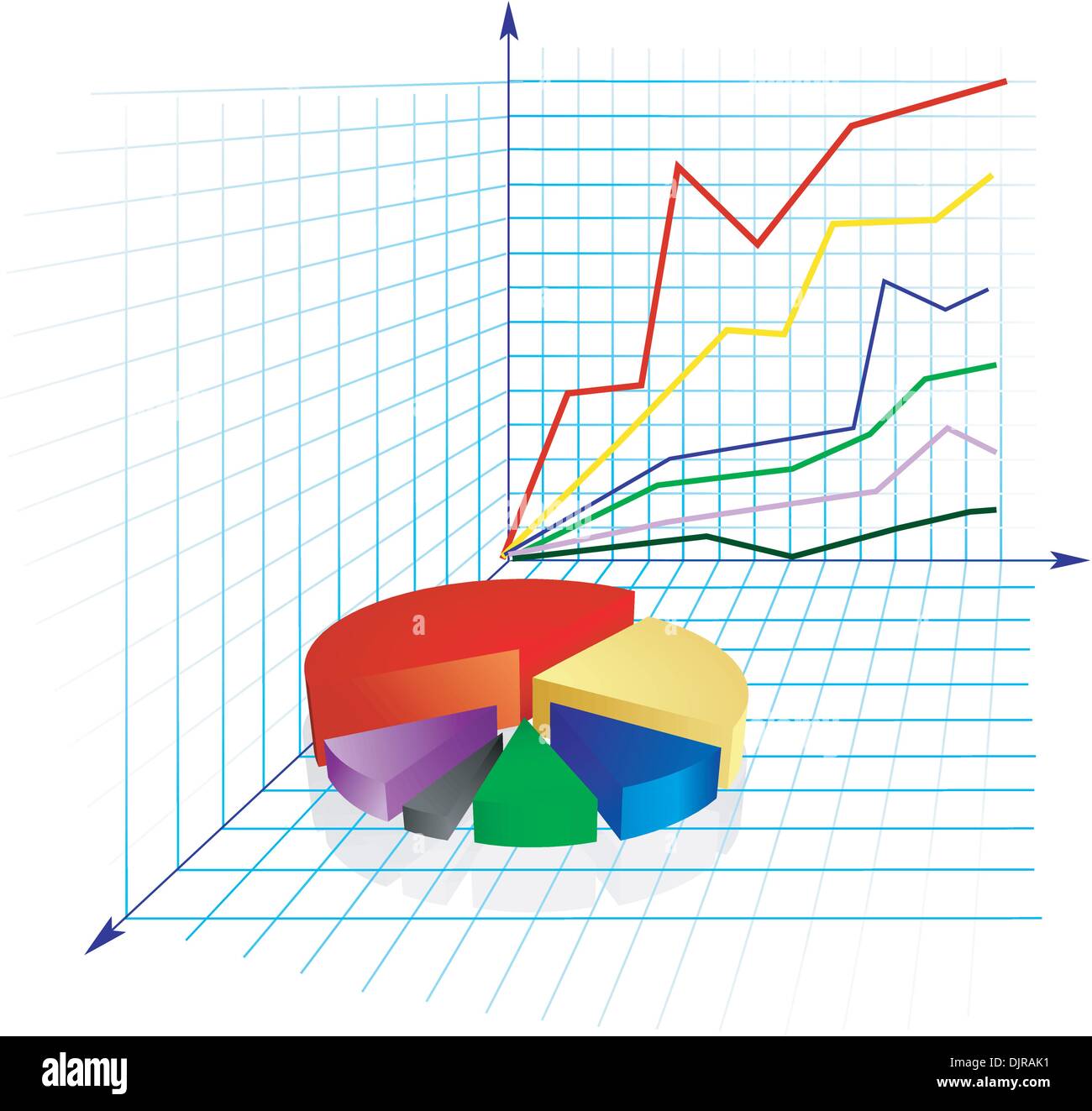 The color diagram with arrows Stock Vector Image & Art - Alamy