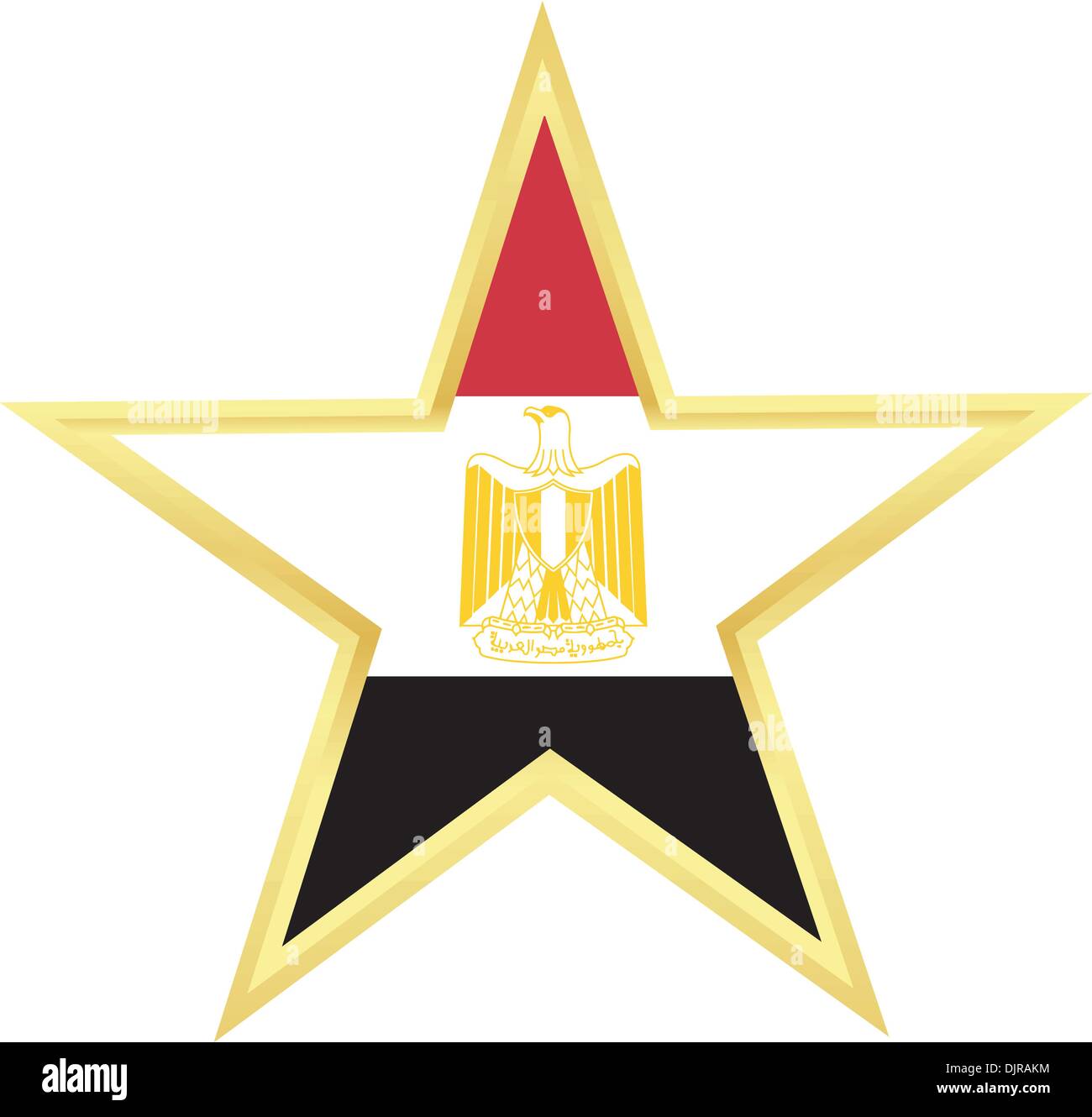 Gold star with a flag of Egypt Stock Vector Image & Art - Alamy
