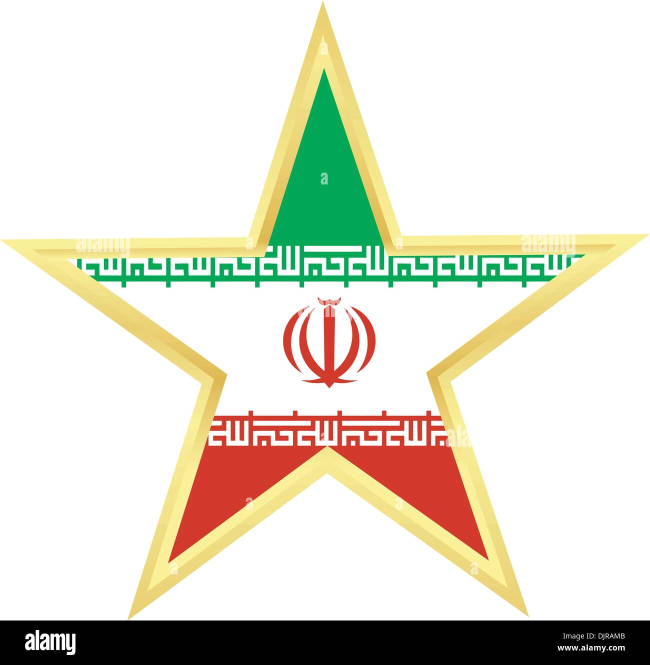 Gold star with a flag of Iran Stock Vector Image & Art - Alamy