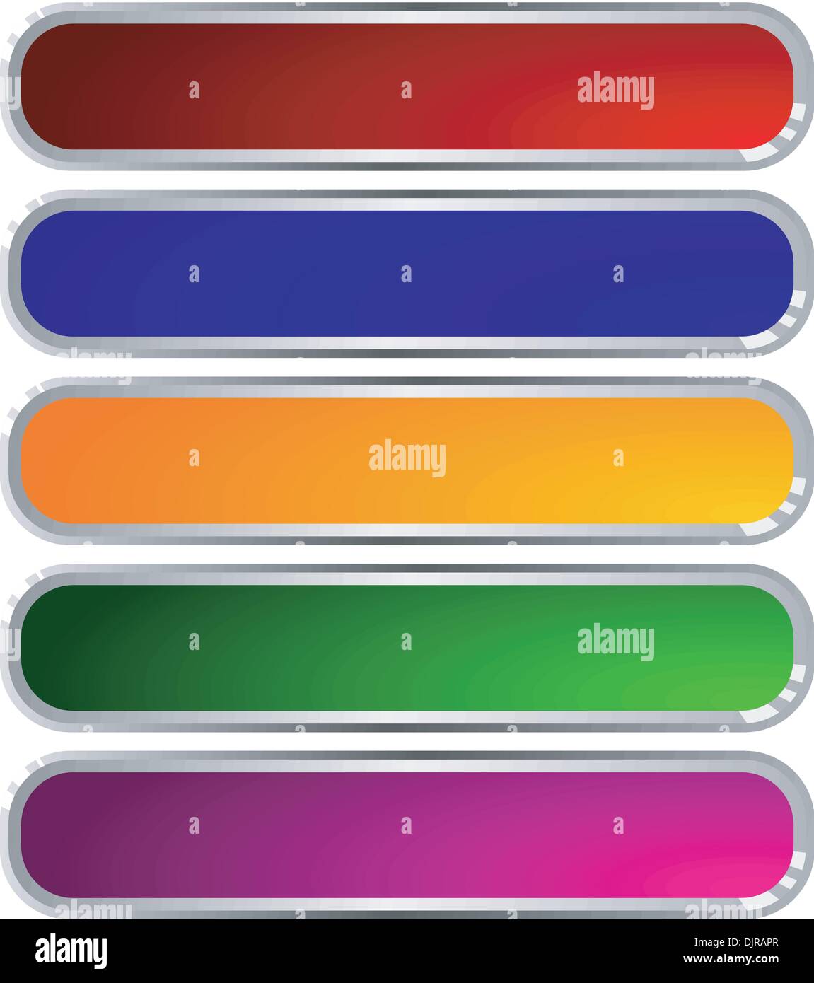 Set of color long buttons Stock Vector Image & Art - Alamy