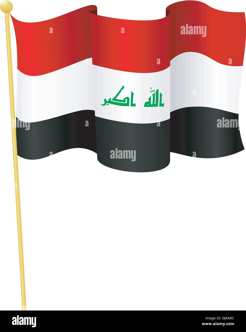 Vector illustration of the flag Iraq Stock Vector Image & Art - Alamy