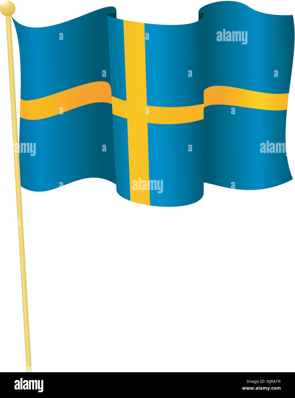 Vector illustration of the flag Sweden Stock Vector Image & Art - Alamy