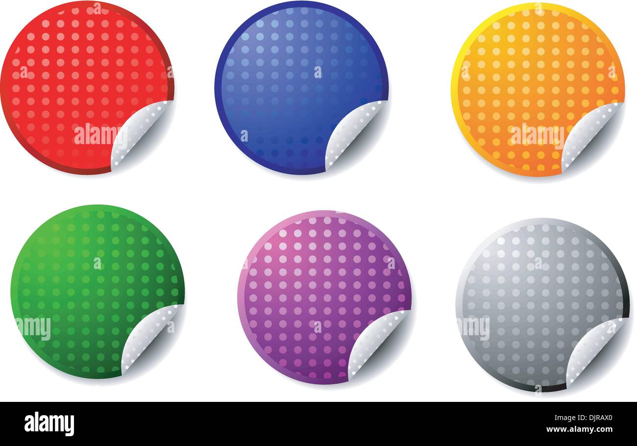 Vector blank stickers Stock Vector Image & Art - Alamy