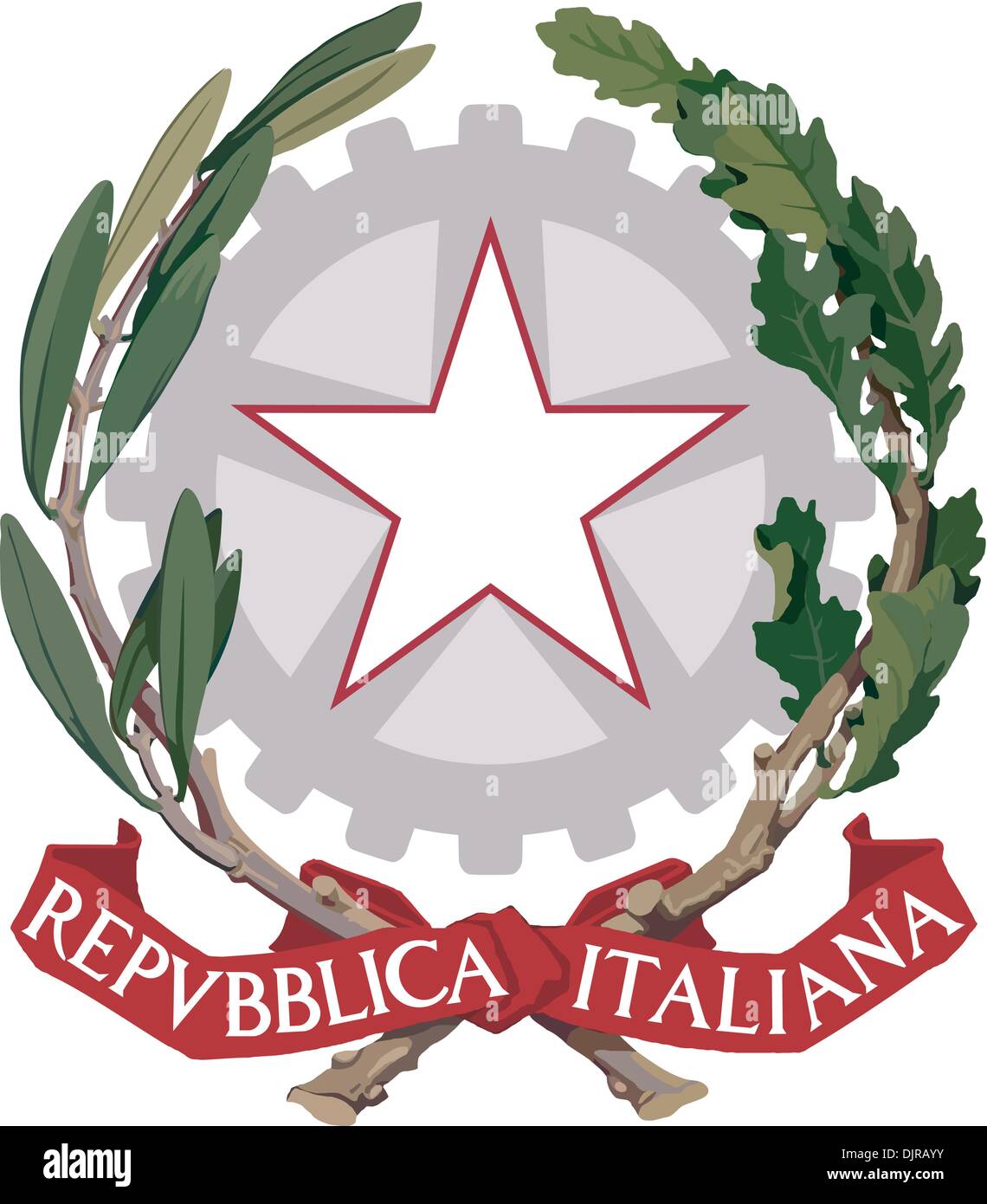 Vector national coat of arms of Italy Stock Vector Image & Art - Alamy