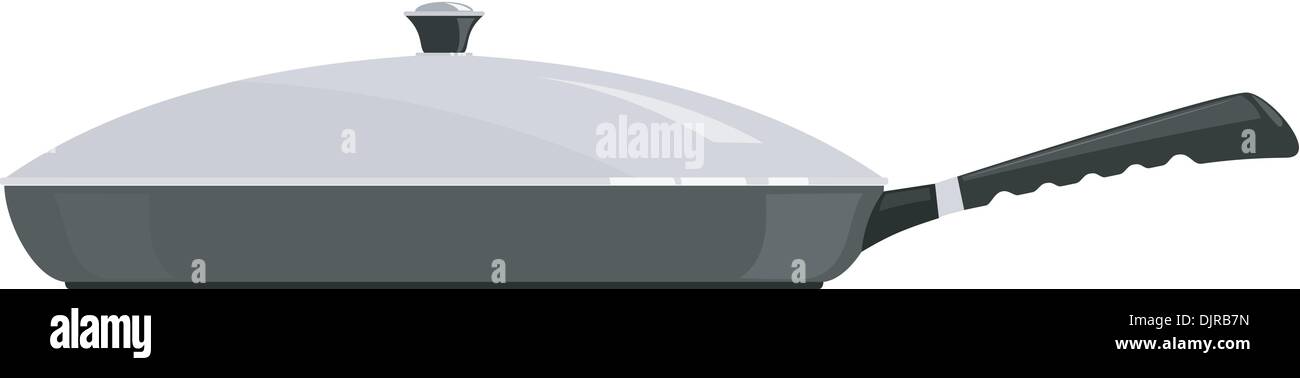 Vector illustration of a frying pan Stock Vector Image & Art - Alamy