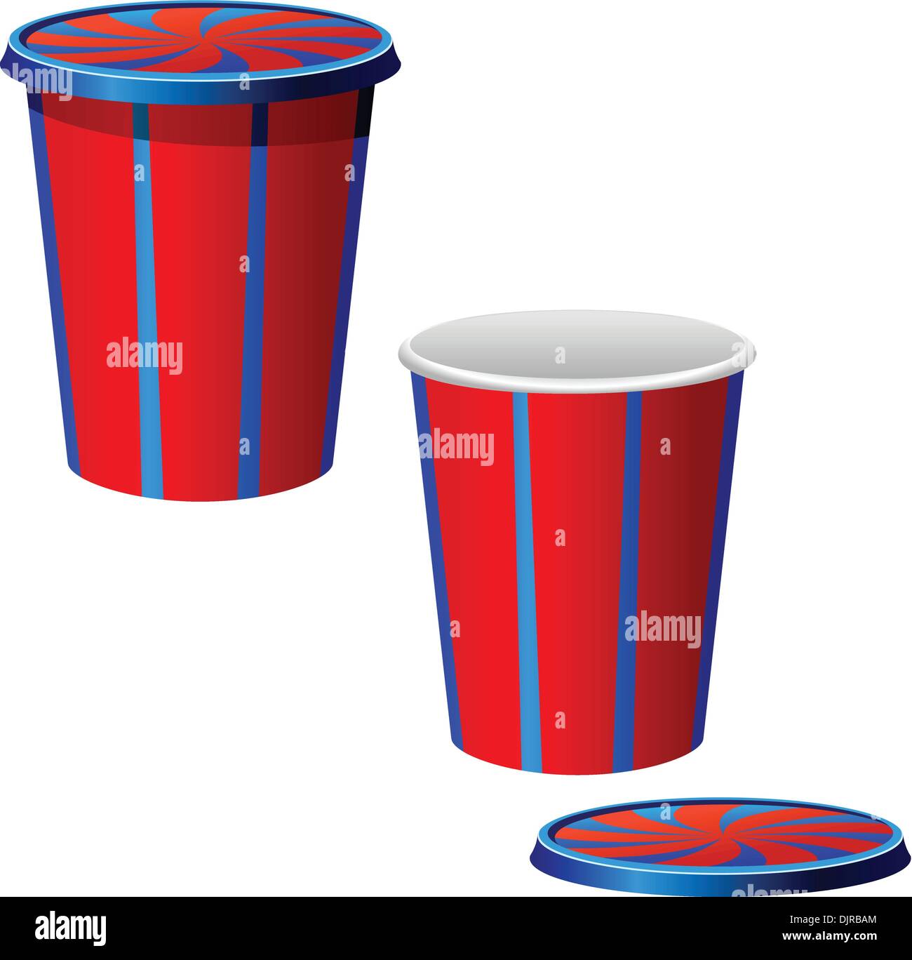 Black plastic cups food Stock Vector Images - Alamy