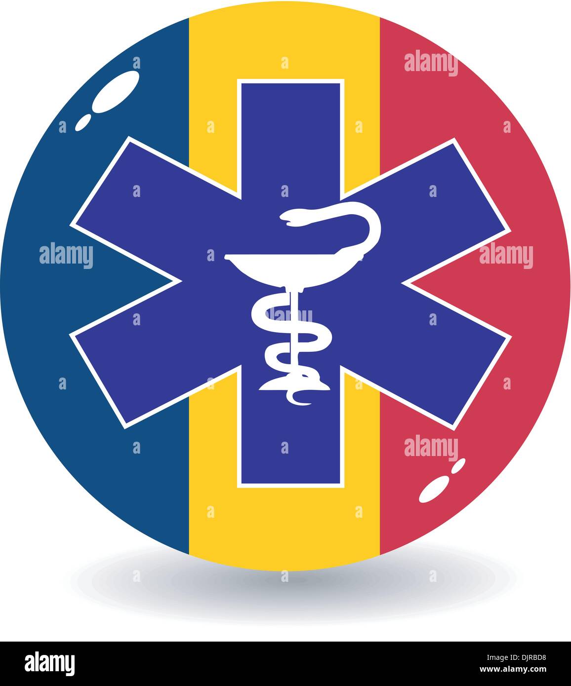 Vector illustration of signs national medicine of Romania Stock Vector ...