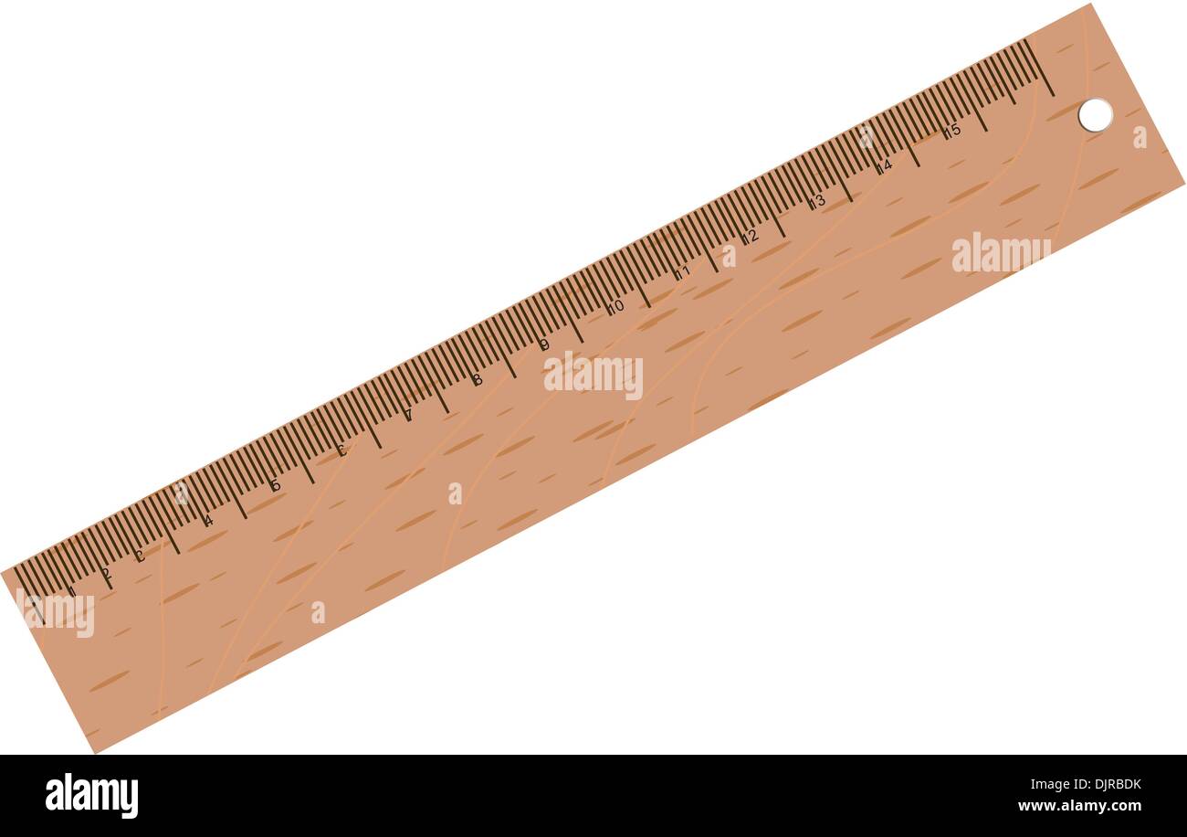 Vector wooden ruler Stock Vector Image & Art - Alamy
