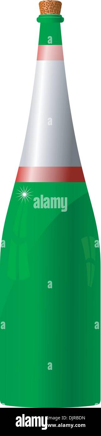Vector illustration of green bottles Stock Vector Image & Art - Alamy
