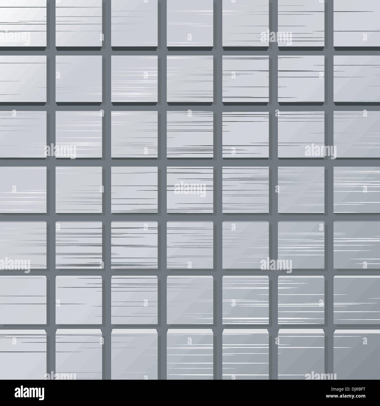 Vector illustration of a metal plate with squares Stock Vector Image ...