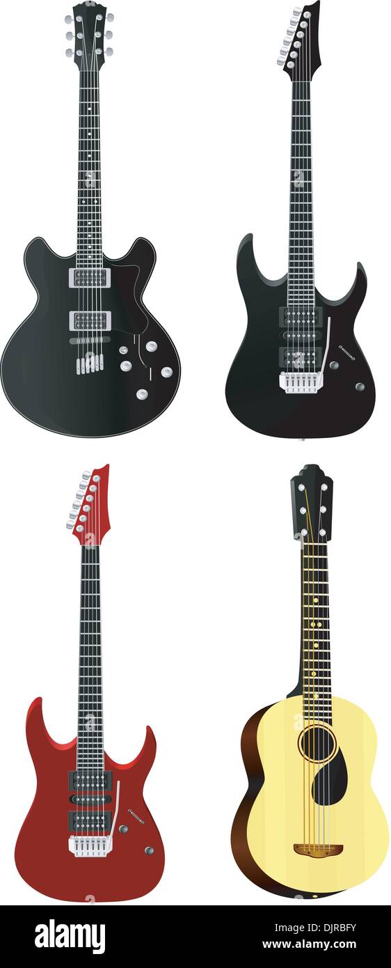 Stratocaster shape guitar hi-res stock photography and images - Alamy