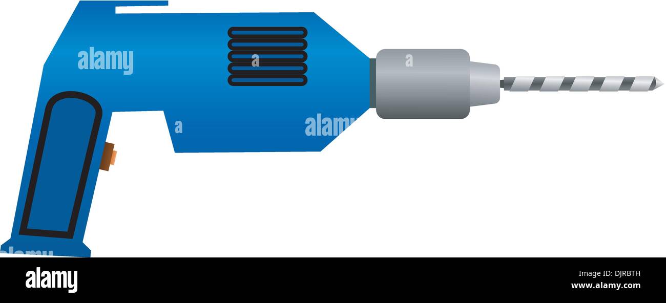 Vector image of an electric drill Stock Vector Image & Art - Alamy