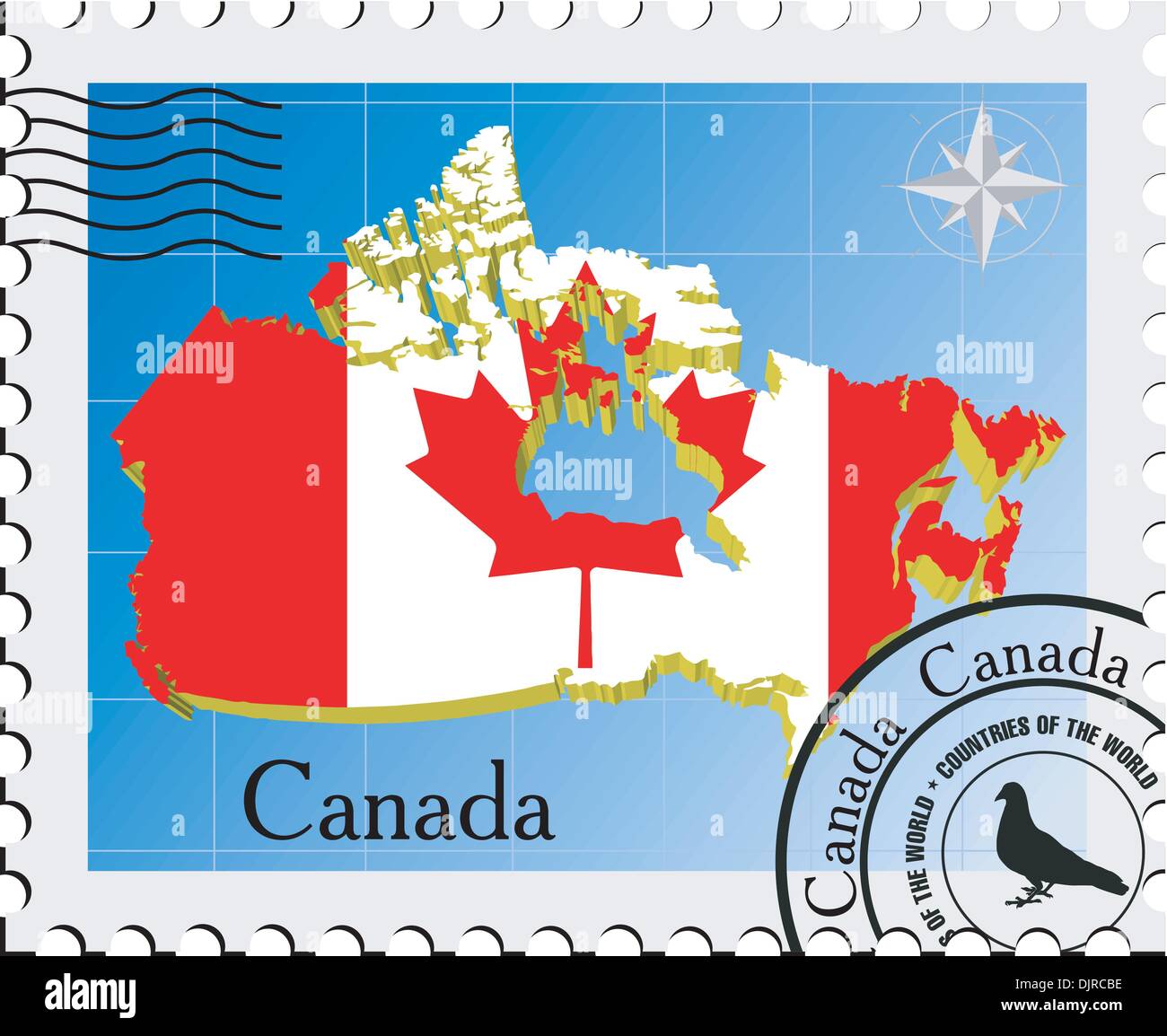 Paper maps canada Stock Vector Images - Alamy