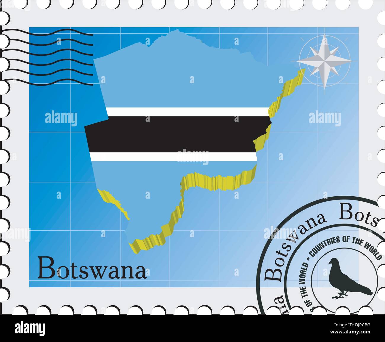 Botswana border post hi-res stock photography and images - Alamy