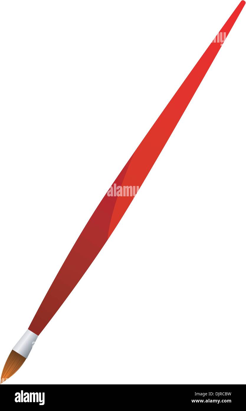 Vector Red Brush Stock Vector Image & Art - Alamy