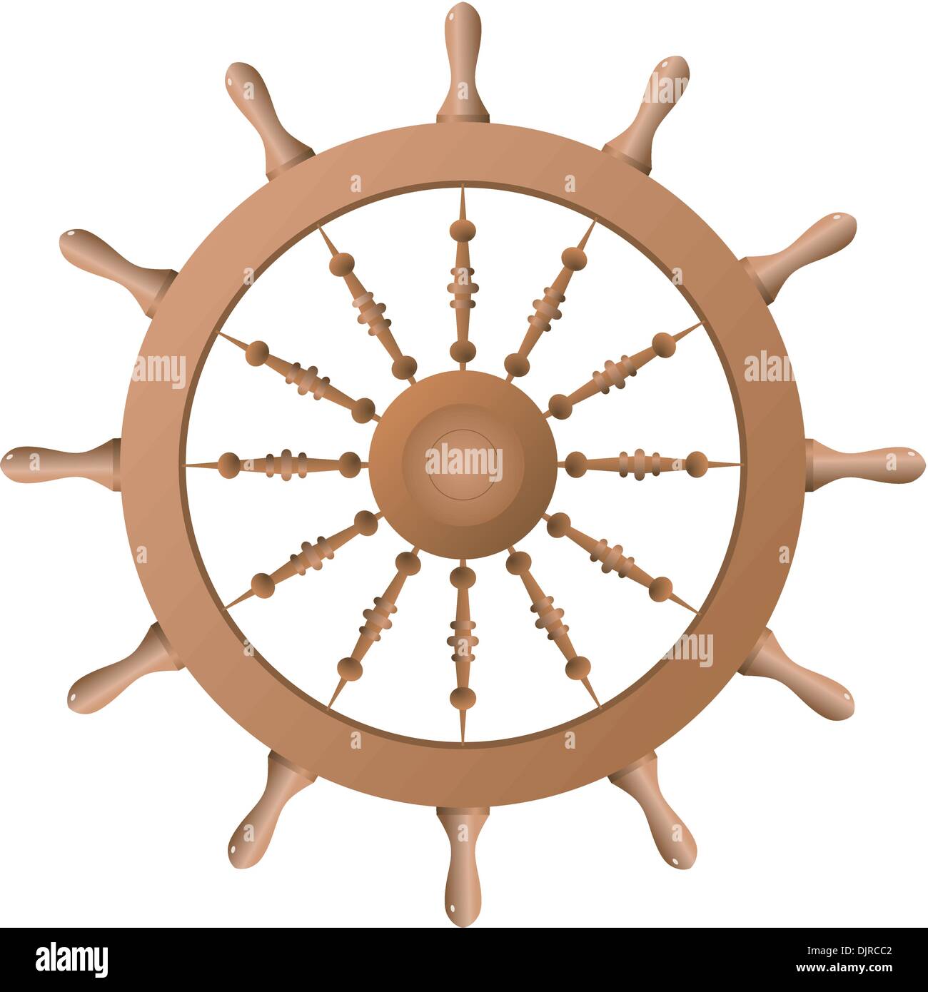 Ship wheel. Vector Stock Vector Image & Art - Alamy