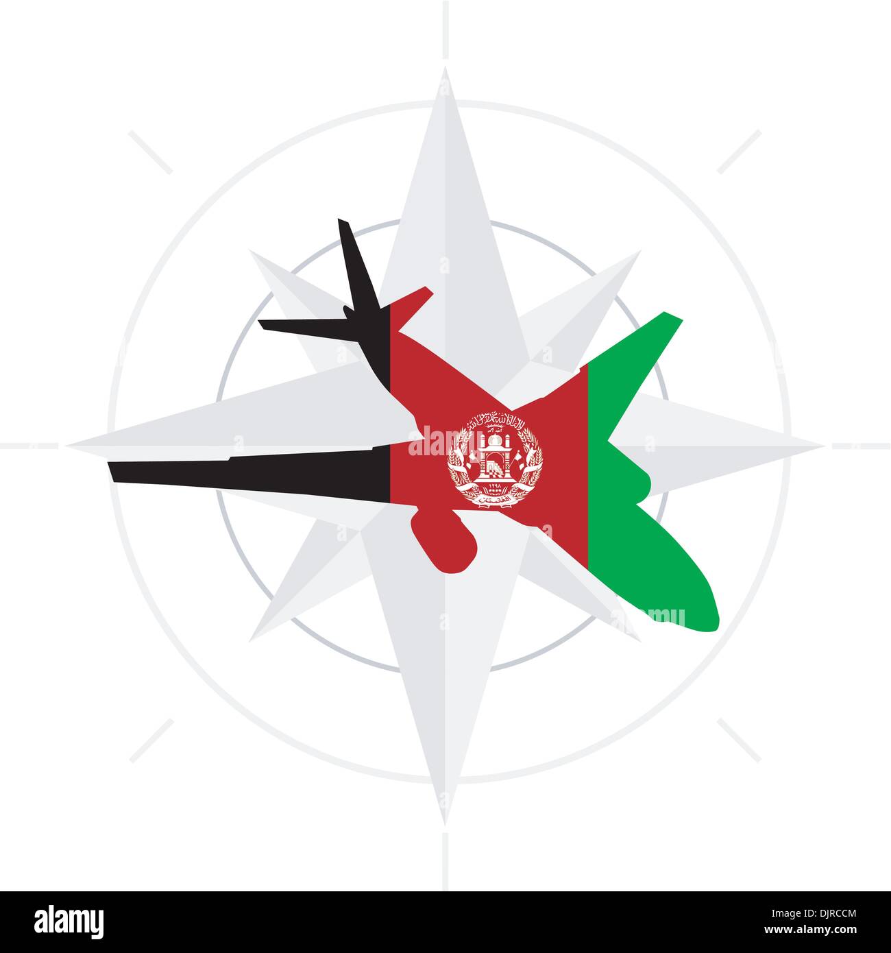 Afghanistan flag waving Stock Vector Images - Alamy