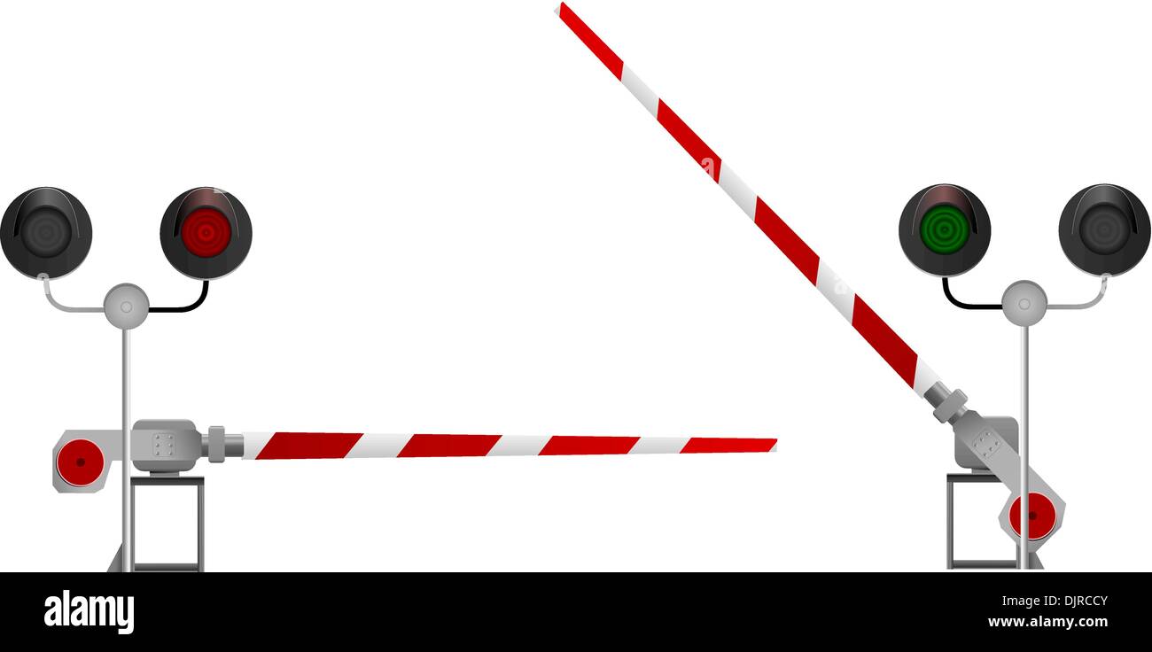 Railway safety sign Stock Vector Images - Alamy