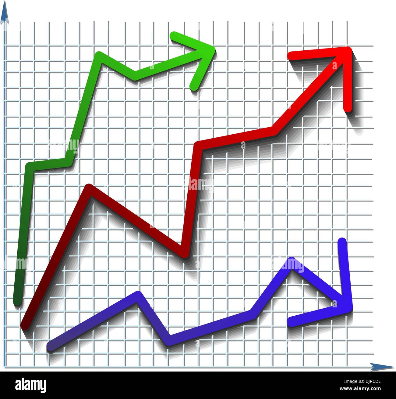 chart with arrows. vector Stock Vector Image & Art - Alamy