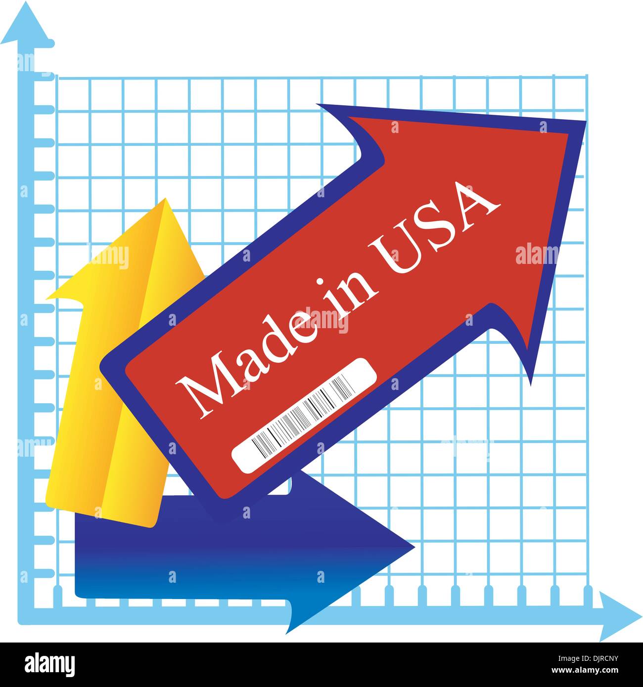 Vector graph of U.S. growth Stock Vector Image & Art - Alamy