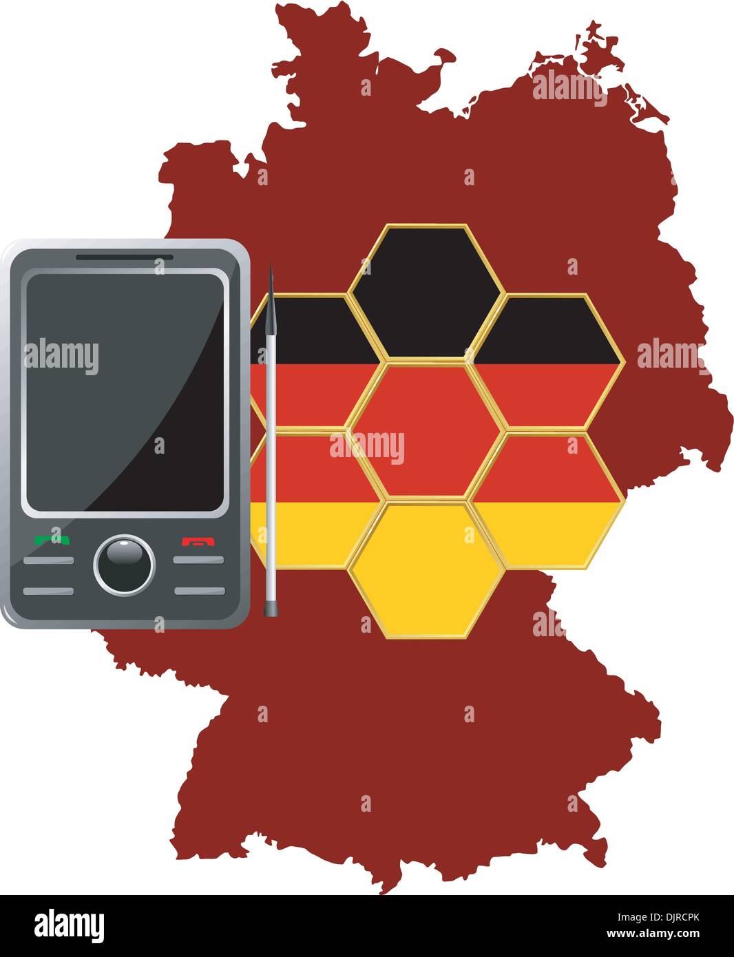Mobile Communications Germany Stock Vector Image & Art - Alamy