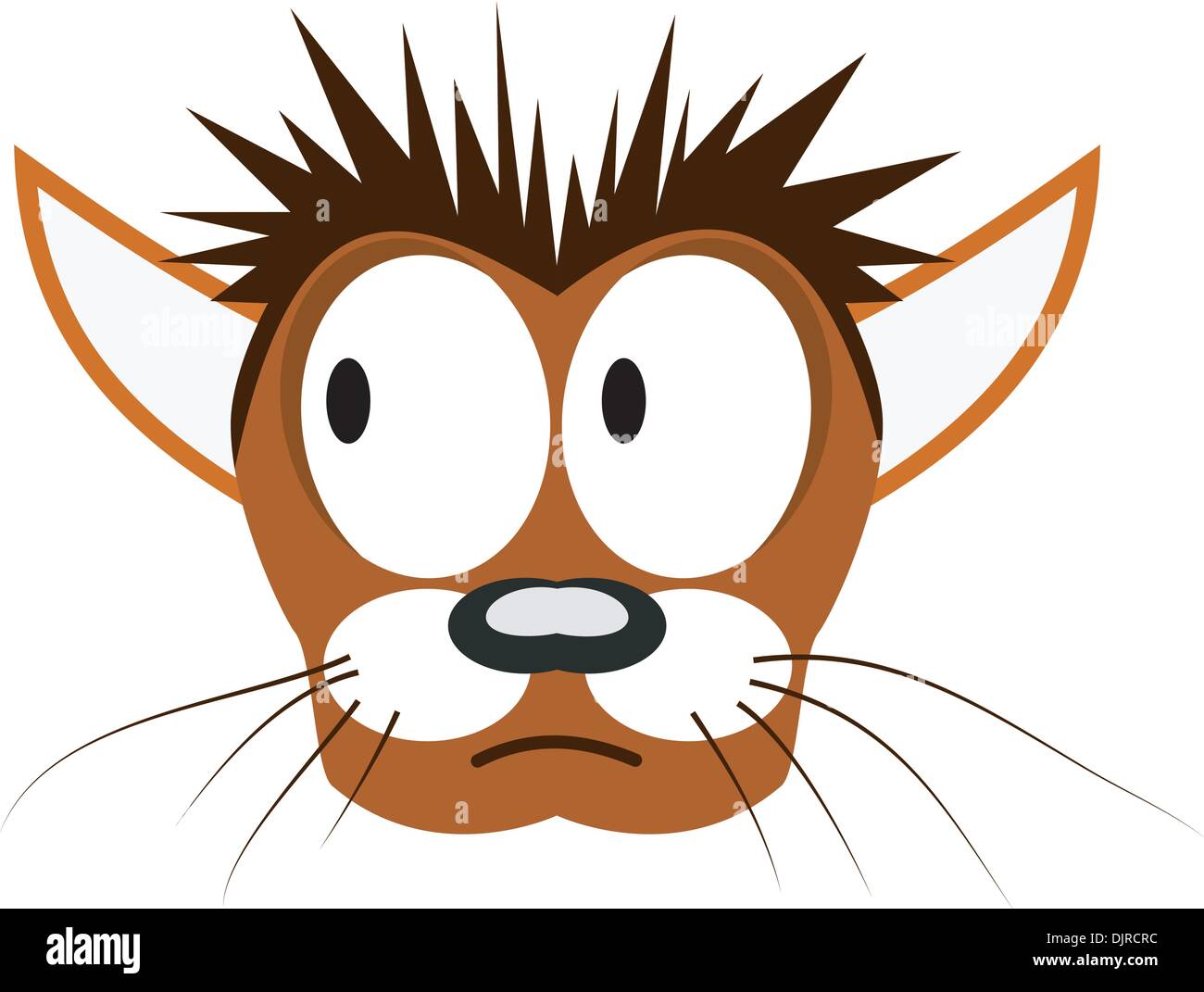 Vector illustration of cartoon cat's head Stock Vector Image & Art - Alamy