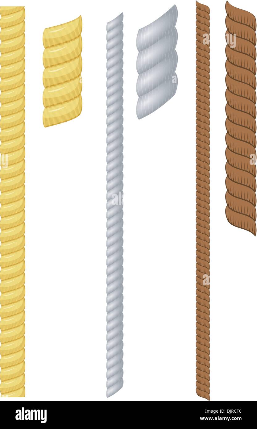 Vector illustration of a set of rope Stock Vector Image & Art - Alamy