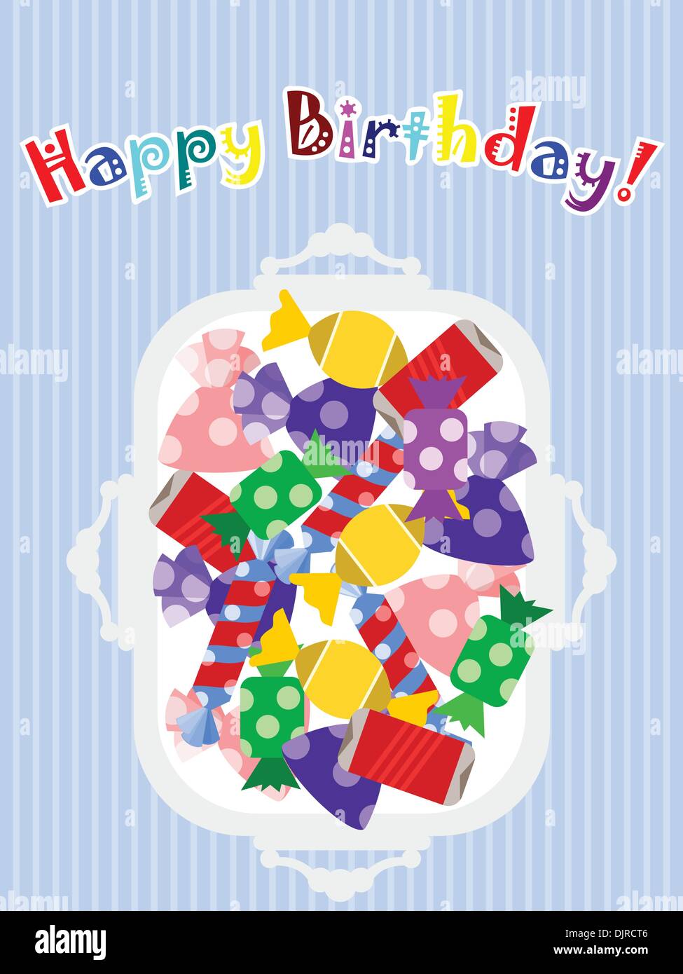 Vector illustration of sweets on a tray Stock Vector Image & Art - Alamy