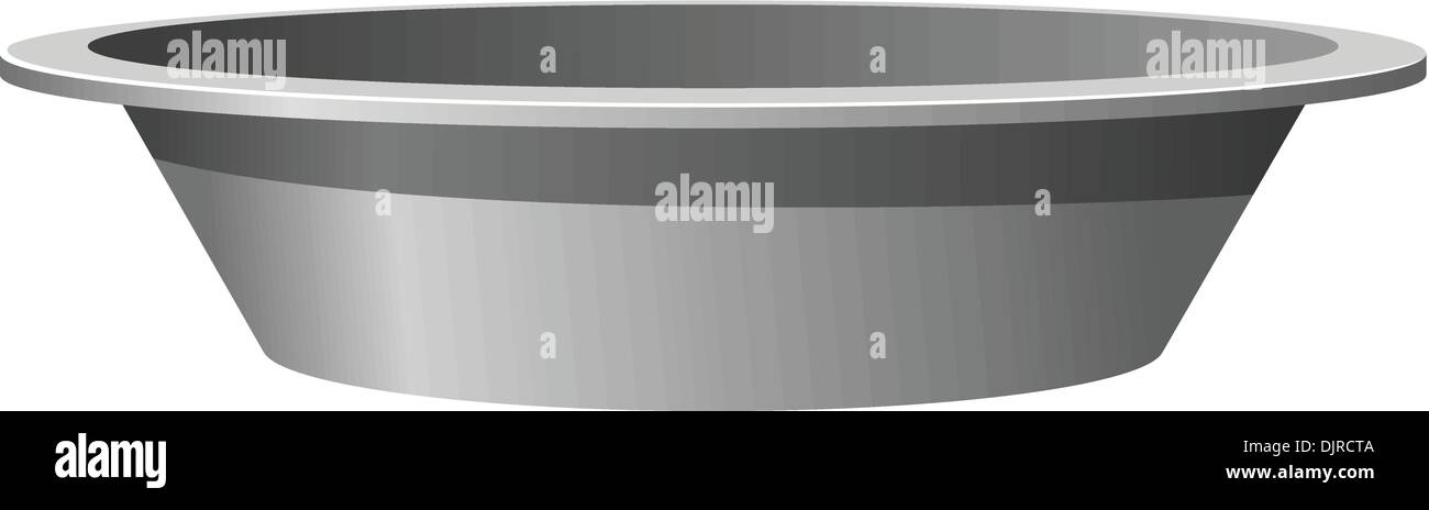 Vector illustration of a metal basin Stock Vector Image & Art - Alamy
