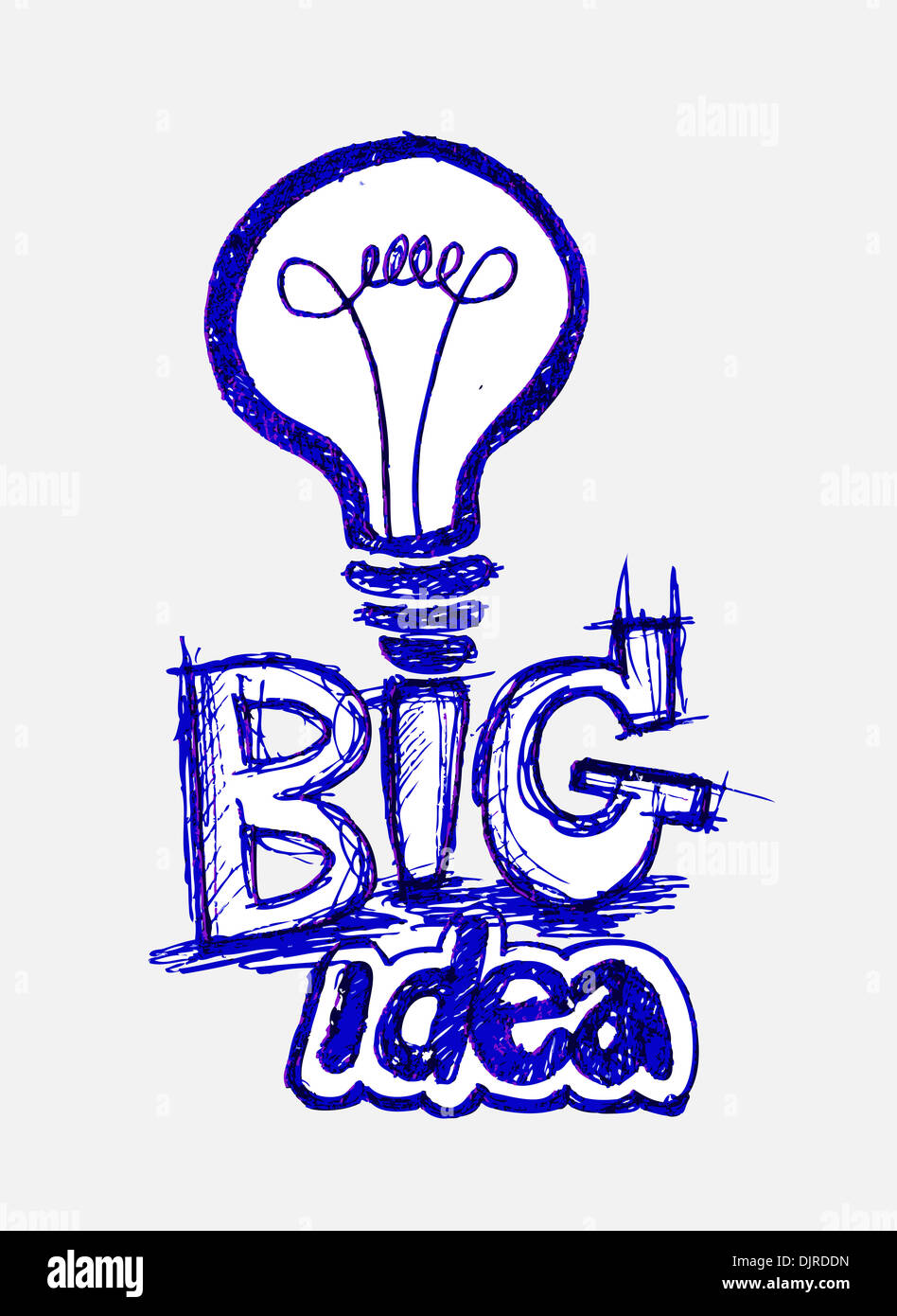 Concept of idea inspired bulb idea Stock Photo - Alamy