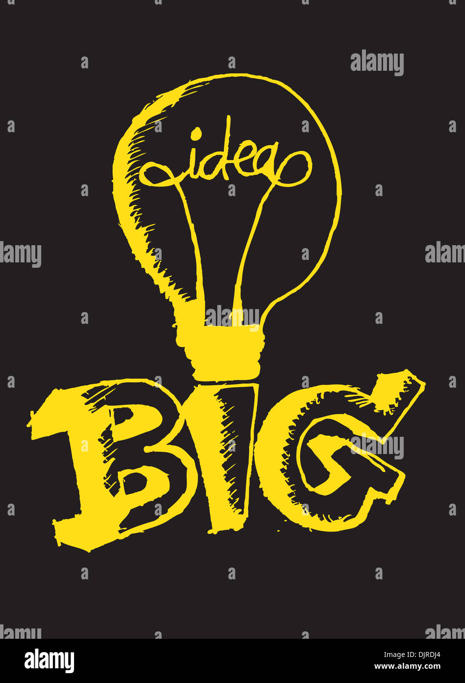 Concept of idea inspired bulb idea Stock Photo - Alamy
