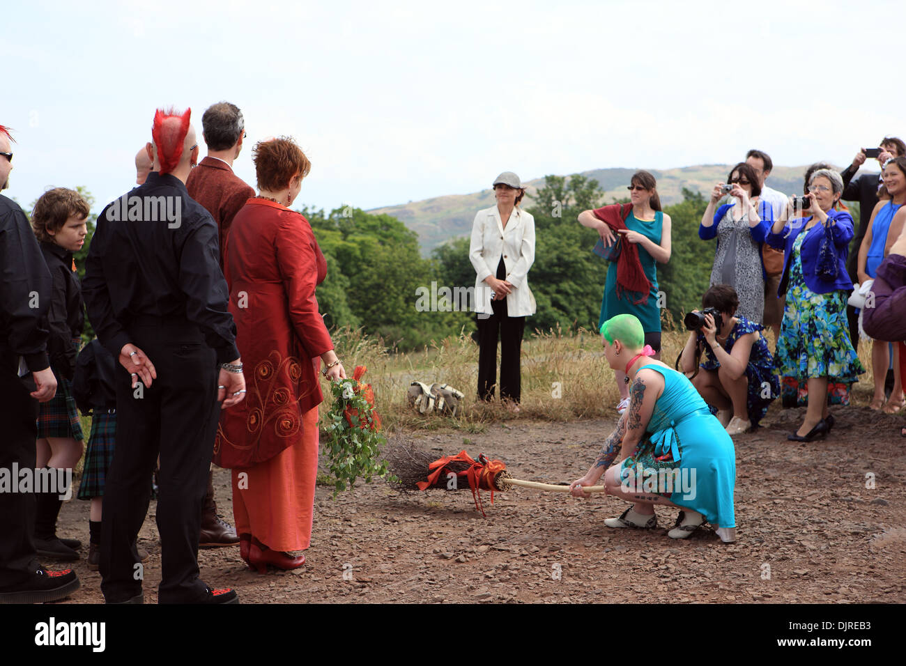 Jumping the broom hi-res stock photography and images - Alamy