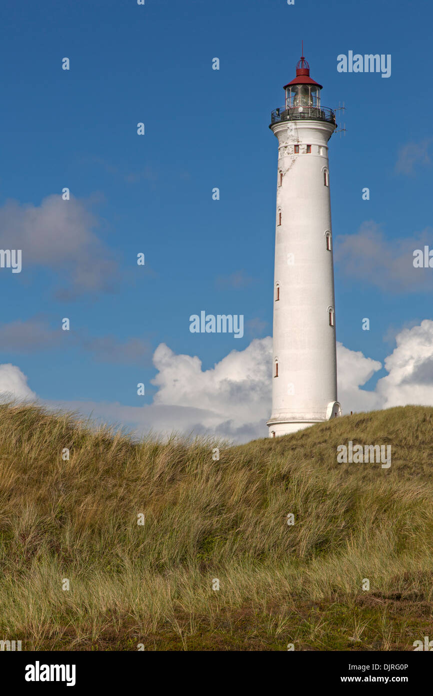 Lighthouse Lyngvig, Denmark, Europe Stock Photo - Alamy