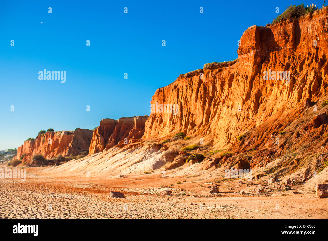 Big Mountain on the sand beach in Portugal Stock Photo - Alamy